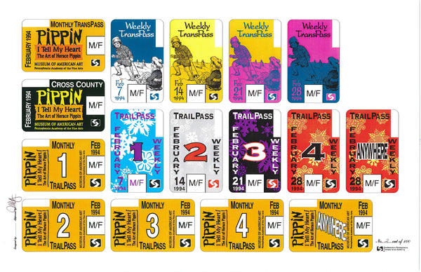 Vintage Transpass Design Sheets - SEPTA Online Shop