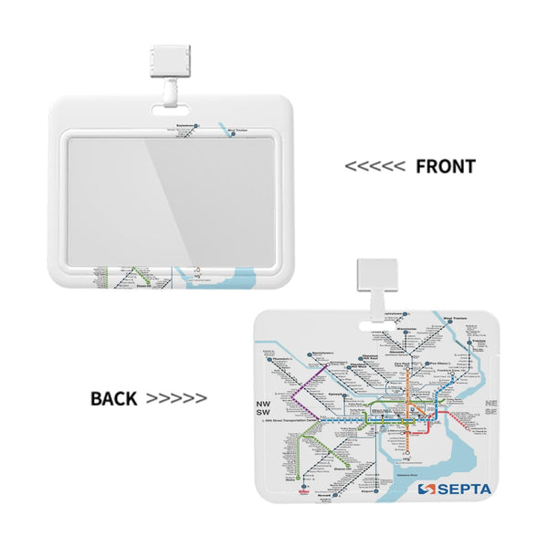 RRD Map Badge Holder Horizontal - SEPTA Online Shop